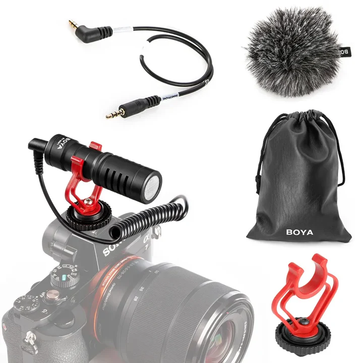 BOYA Wired Microphone | Best Wired Lapel & Collar Mic for Mobile & DSLR ...